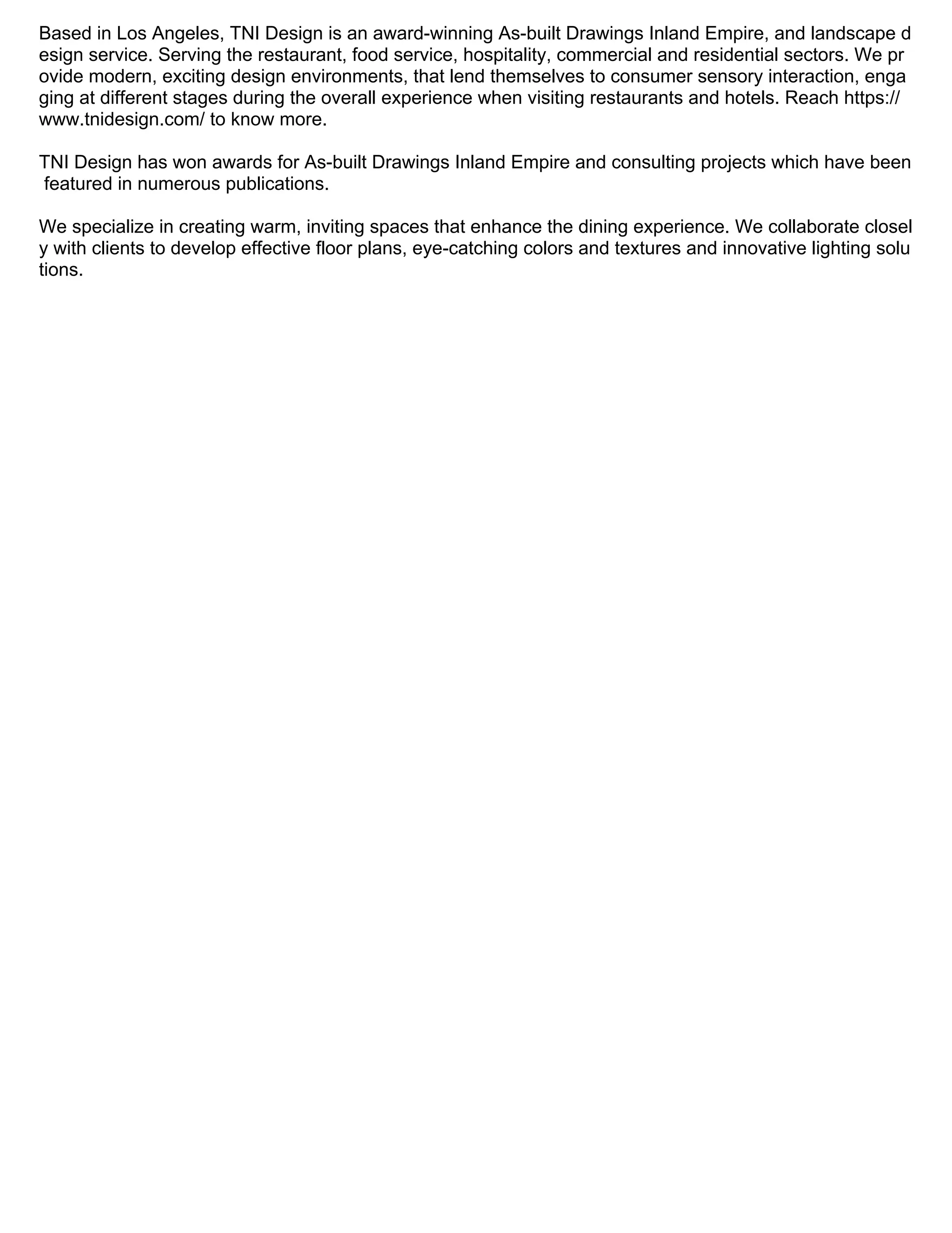 As-built Drawings Inland Empire.pdf | Bars & Restaurants | Attractions