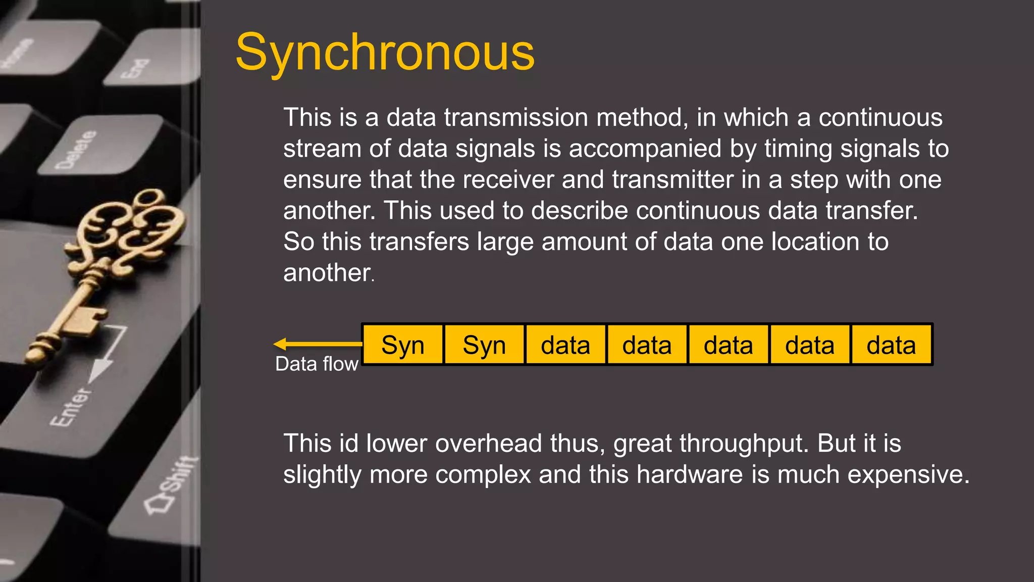 Synchronous And Asynchronous Data Transmission Ppt