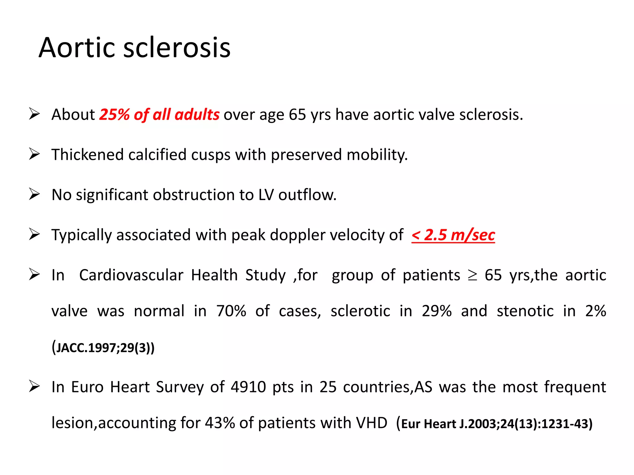 Aortic stenosis Echo | PPTX