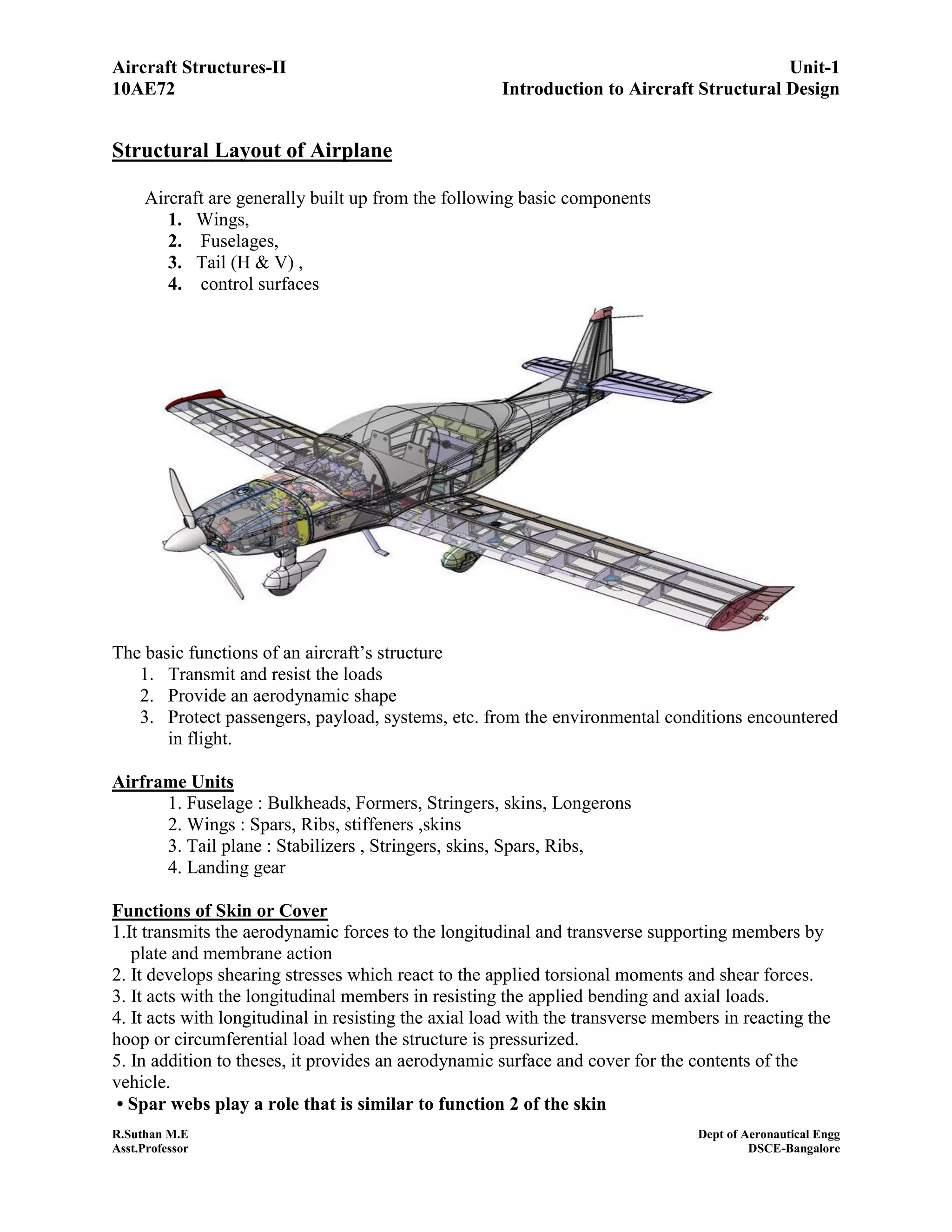Introduction to Aircraft Structural Design | PDF