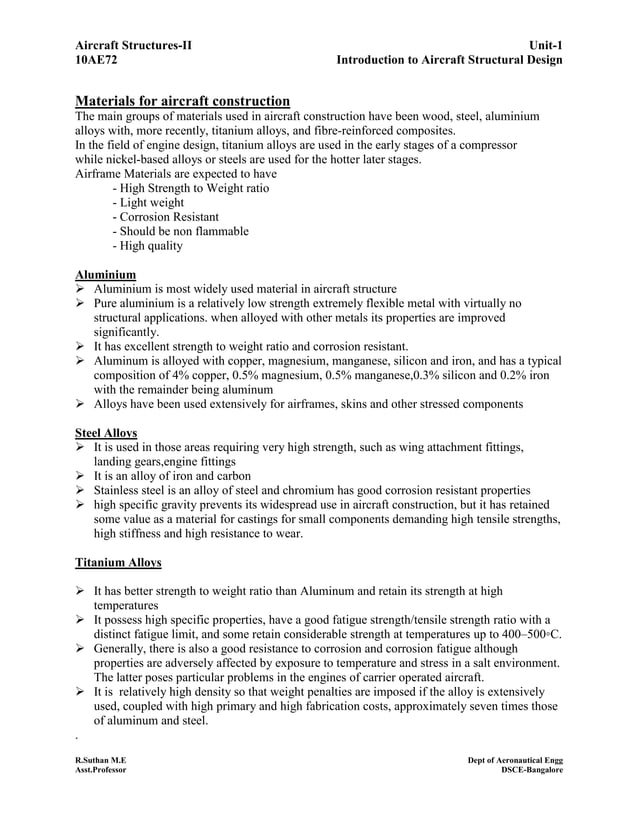 Introduction to Aircraft Structural Design | PDF | Physics | Science