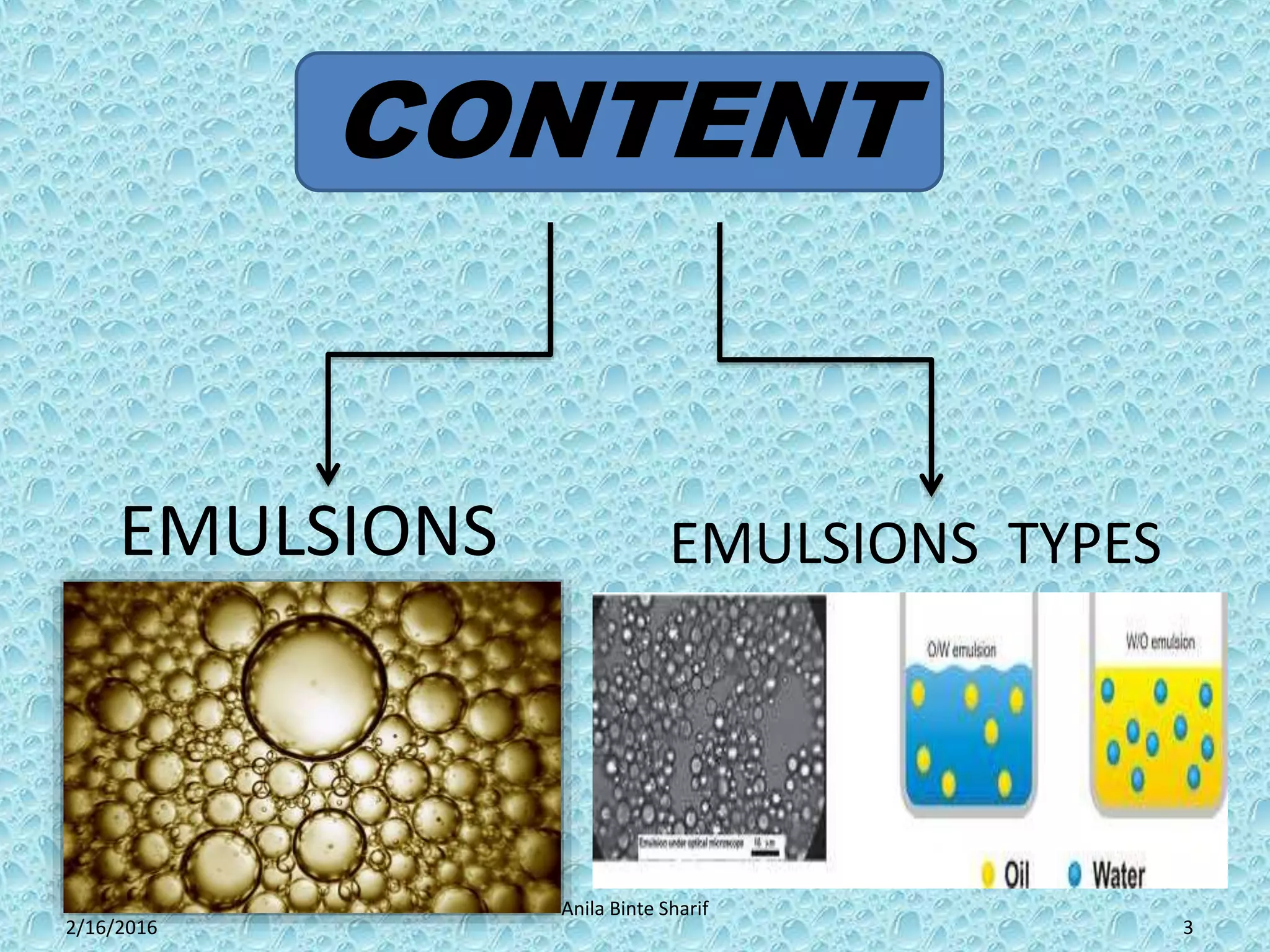 As mani ...(emulsion) | PPT