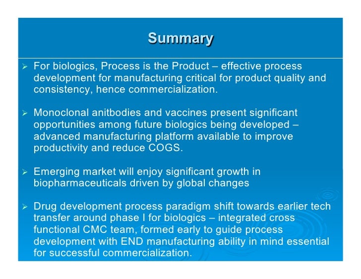 As process development and manufacturing (cmc) for biologics developm…