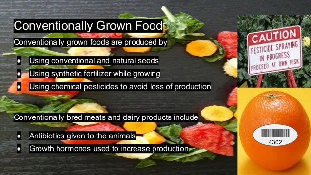 GMO, Conventionally Grown, and Organic Food