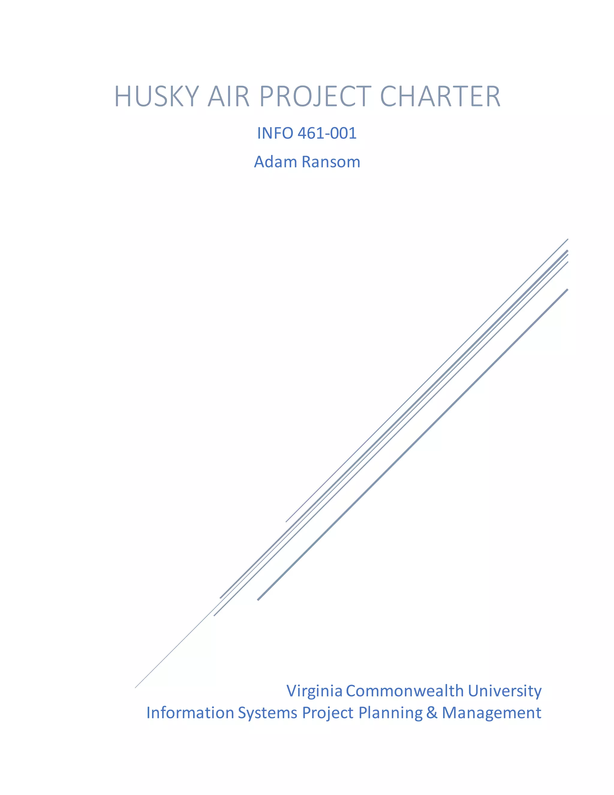 Husky Air Project Charter | DOCX
