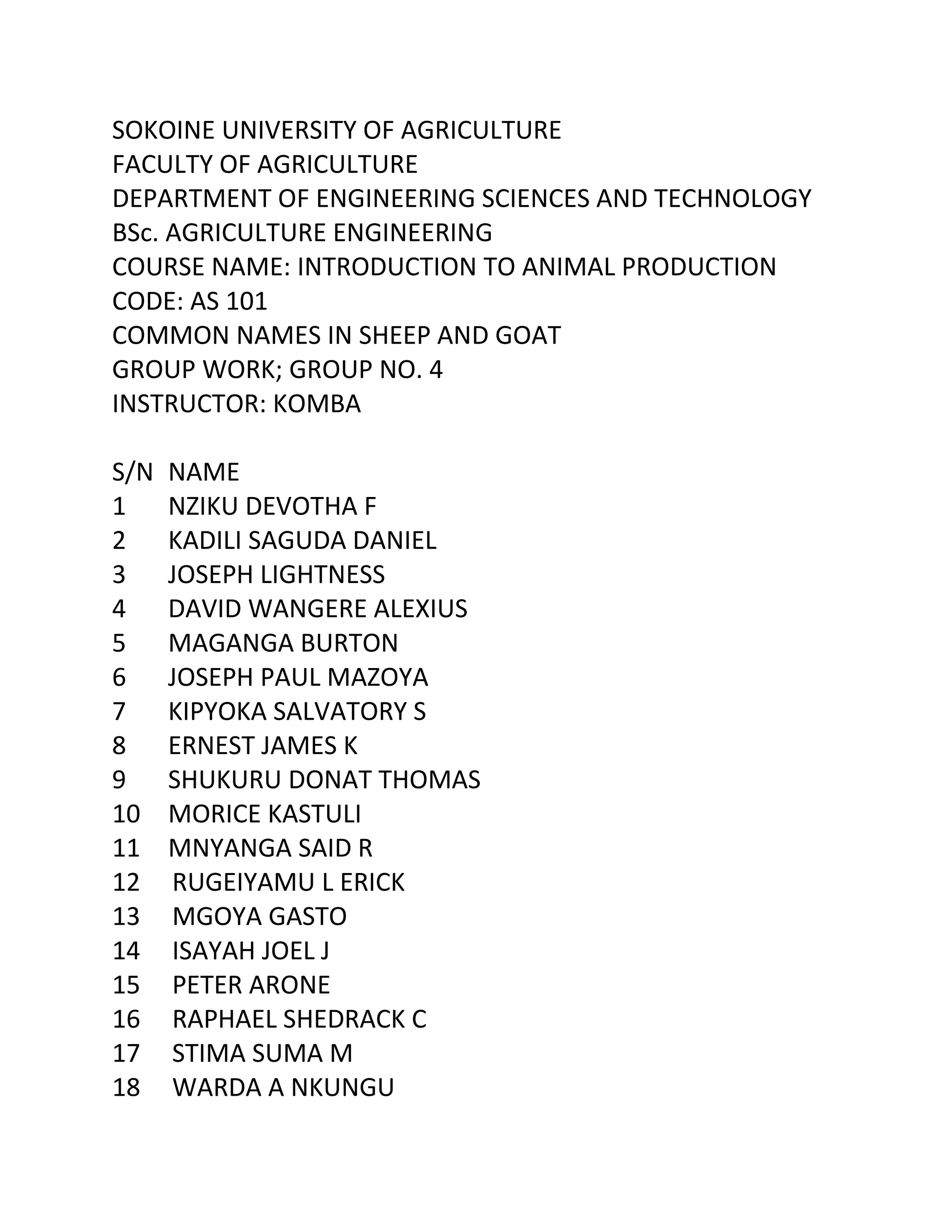 COMMON TERMS USED IN SHEEP AND GOAT | PDF