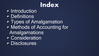AS 14 - Accounting for Amalgamation | PPTX
