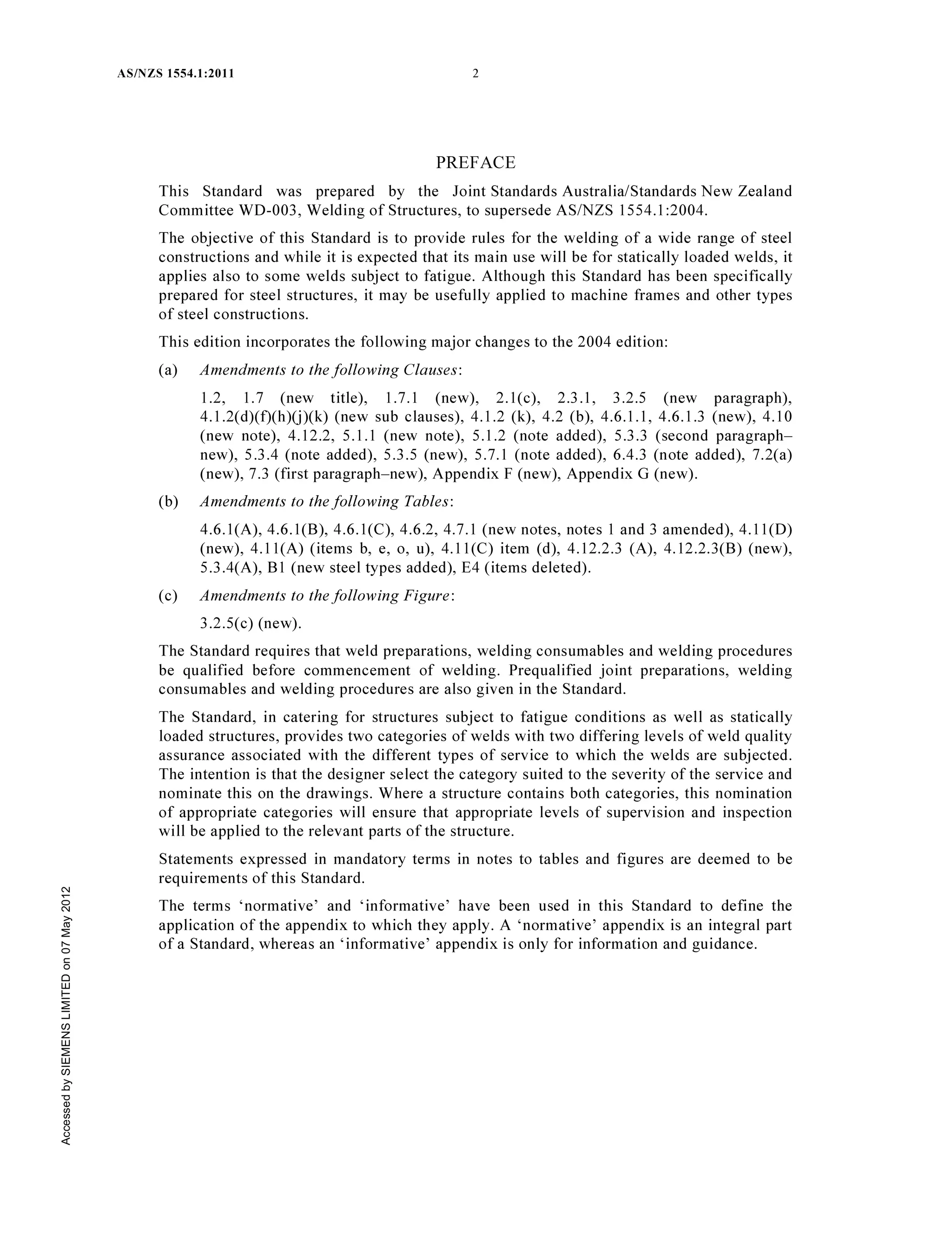 As1554.1 2011-welding steel structure | PDF