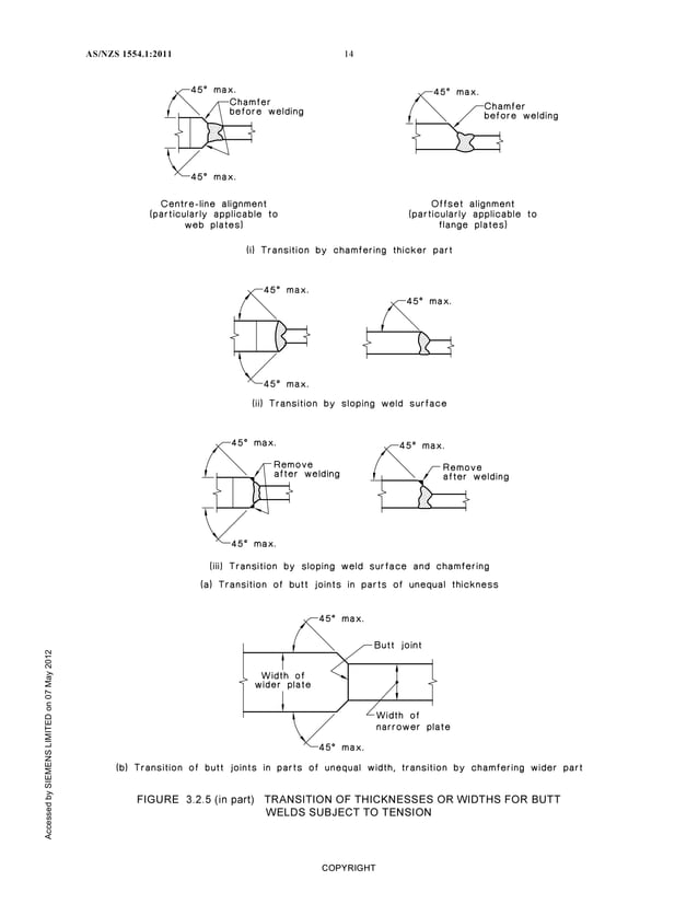 As1554.1 2011-welding steel structure | PDF