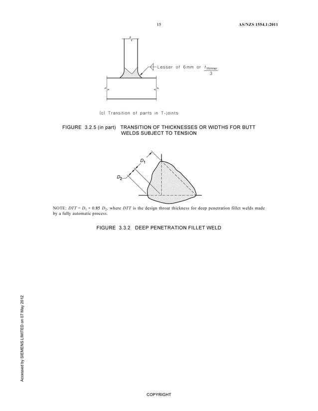 As1554.1 2011-welding steel structure | PDF