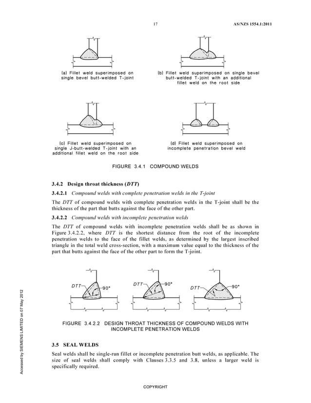 As1554.1 2011-welding steel structure | PDF