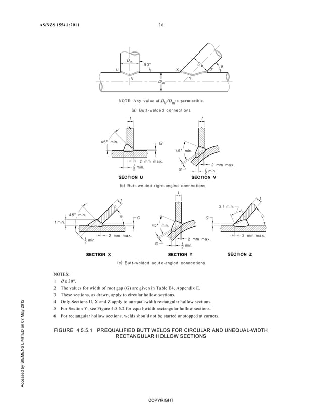 As1554.1 2011-welding steel structure | PDF