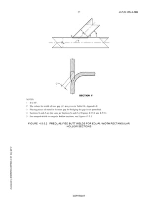 As1554.1 2011-welding steel structure | PDF