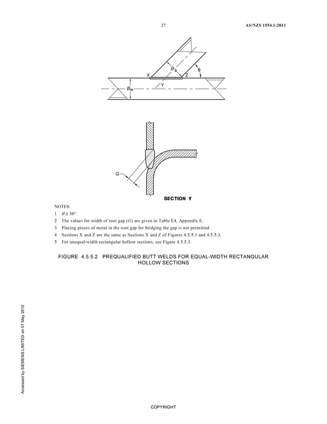 As1554.1 2011-welding steel structure | PDF