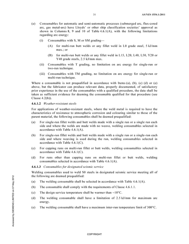 As1554.1 2011-welding steel structure | PDF