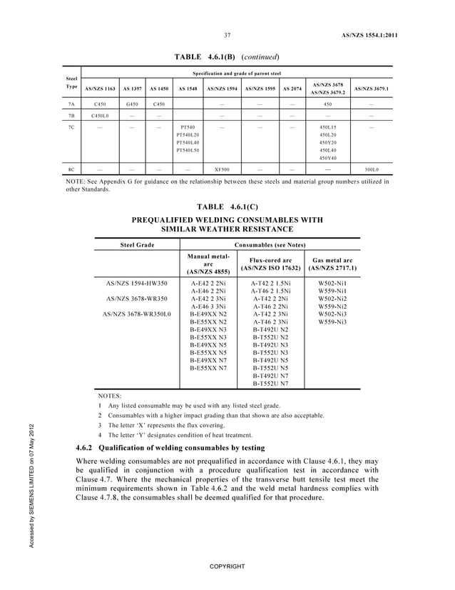 As1554.1 2011-welding steel structure | PDF