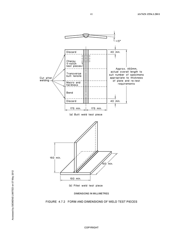 As1554.1 2011-welding steel structure | PDF