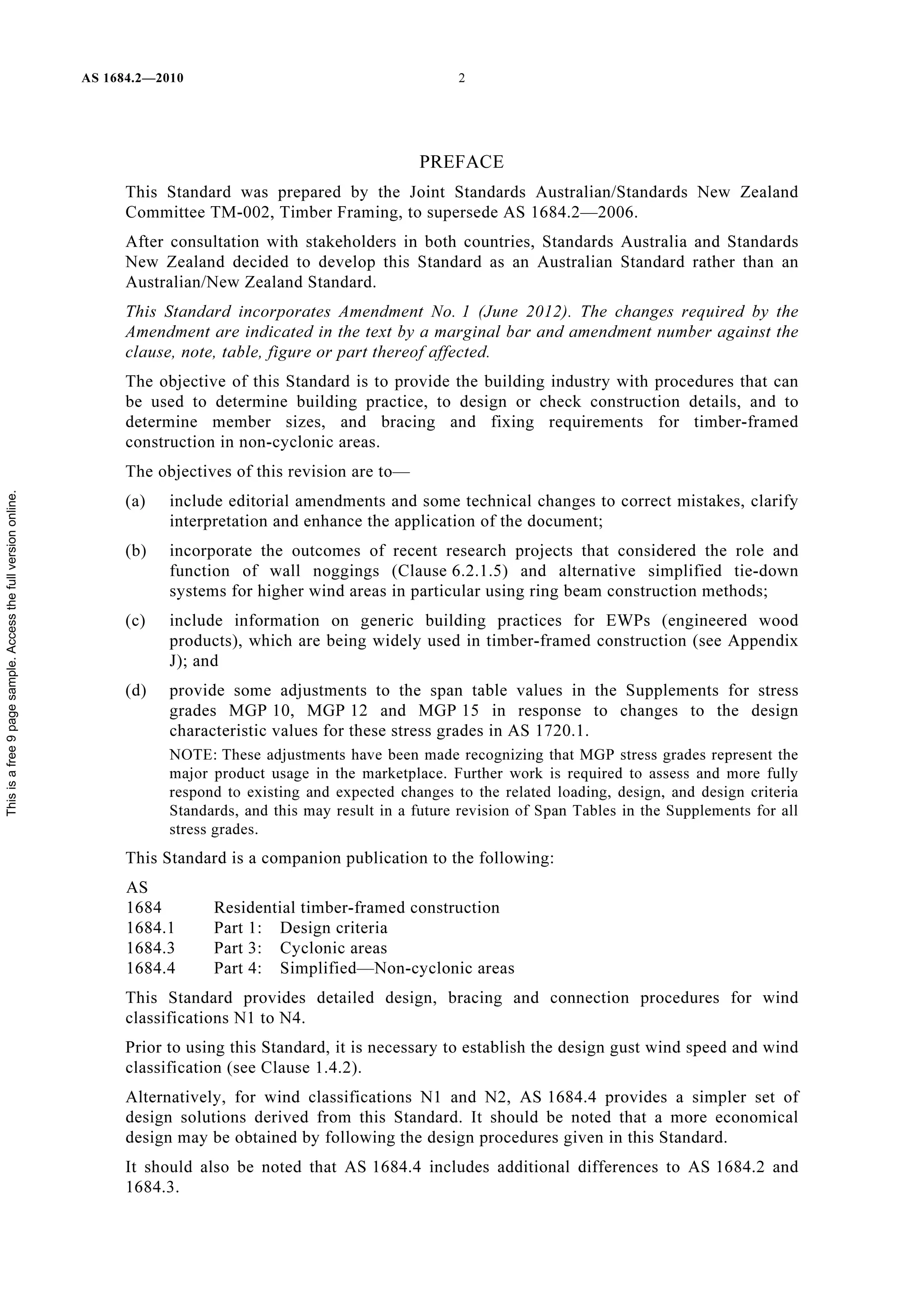 As 1684.2 2010 residential timber-framed construction non-cyclonic ...