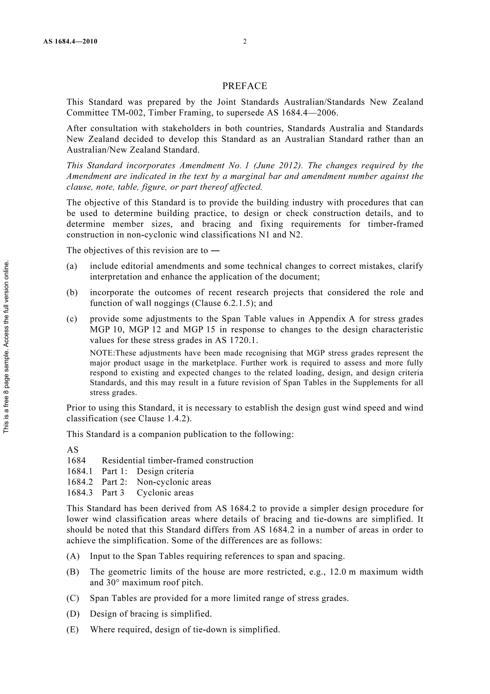 As 1684.4 2010 residential timber-framed construction simplified - non ...