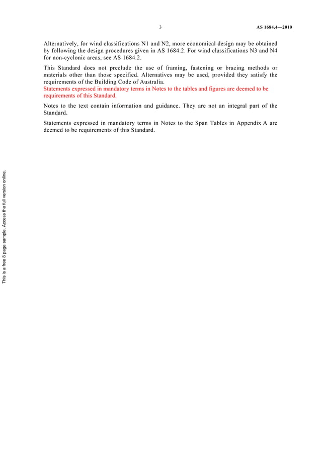 As 1684.4 2010 residential timber-framed construction simplified - non ...