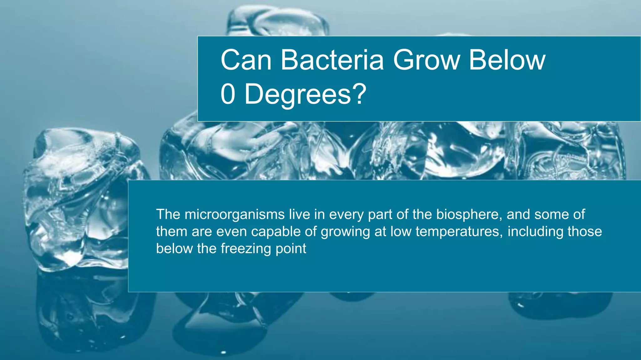 Effect Of Temperature On Environmental Fate Of Microorganisms Ppt