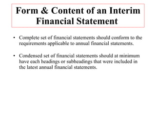 As 25 Interim Financial Reporting | PPT