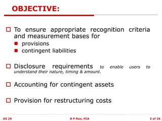 Accounting Standards -29 Power point presentation for Ca intermediate ...