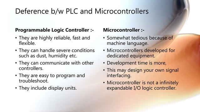 PLC and Micro Controllers | PPTX | Computing | Technology & Computing