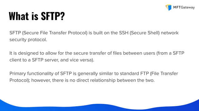 AS2 vs. SFTP | PPT