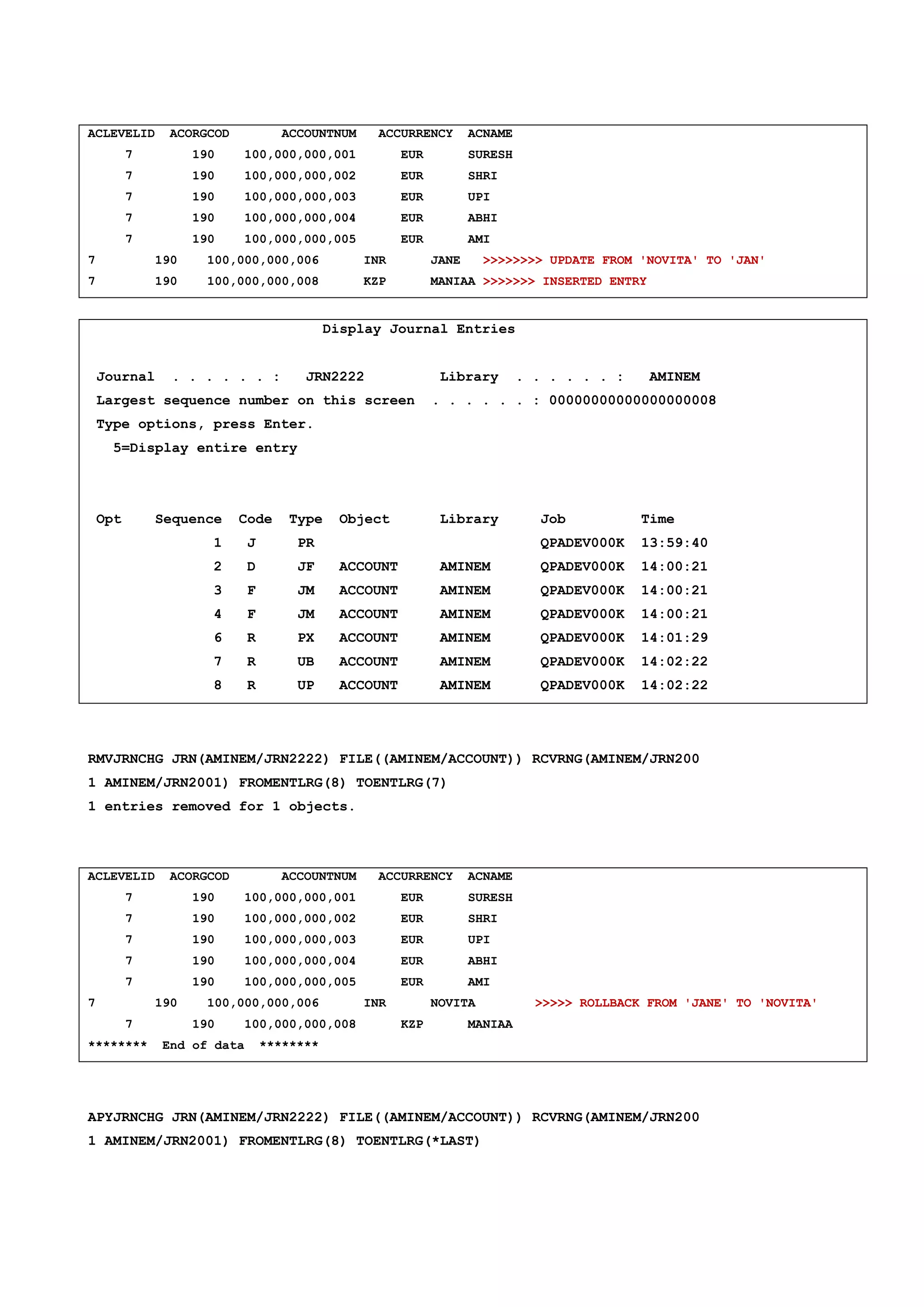 As400 journaling | DOCX | Operating Systems | Computer Software and Applications