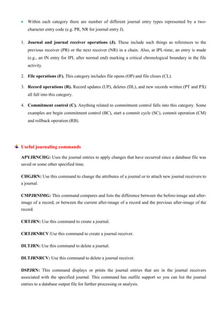As400 journaling | DOCX | Operating Systems | Computer Software and Applications