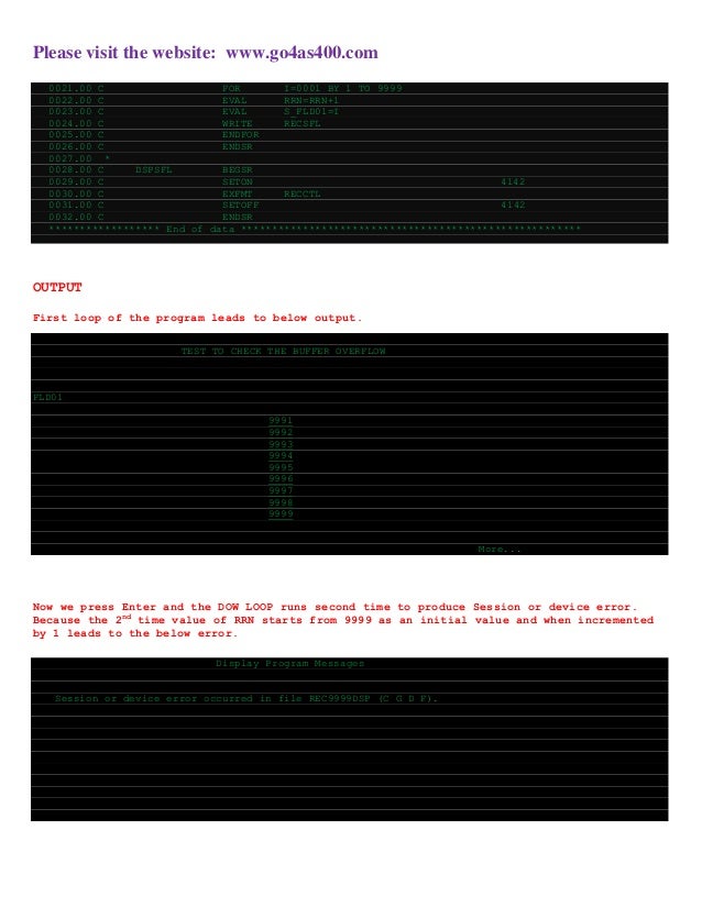 As400 Session Or Device Error 
