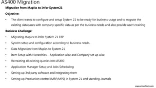 AS400 IBM iSeries Migration | PPTX | Databases | Computer Software and Applications