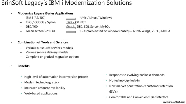 As400 Ibm Iseries Modernization Pptx