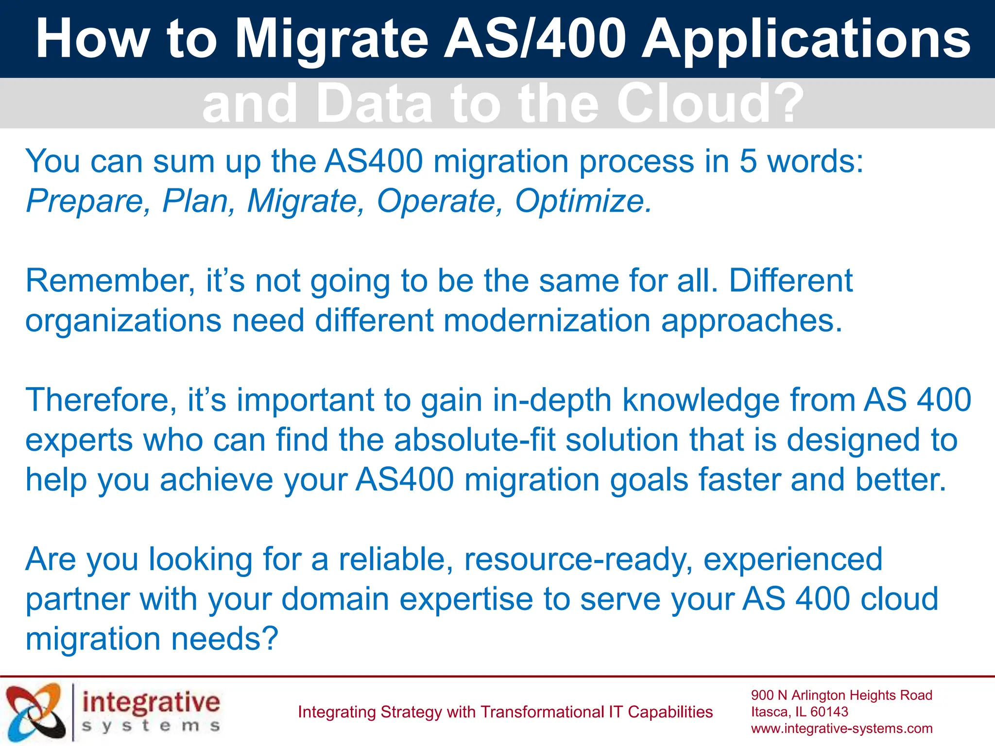 How of AS400 Migration to Cloud Technology | PPTX