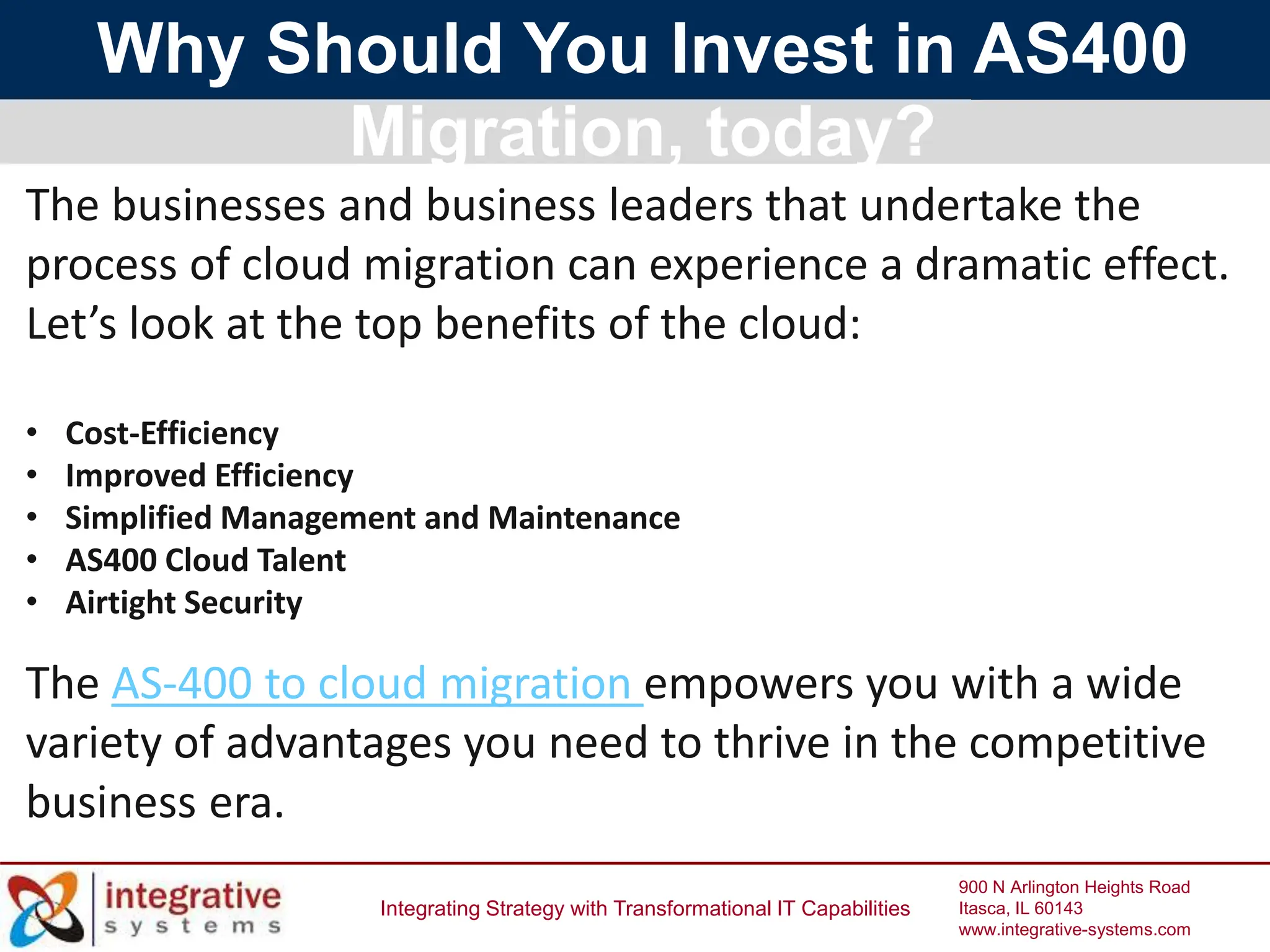 How of AS400 Migration to Cloud Technology | PPT