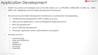 AS400/iSeries Services - Application Modernization- Migration- Development- Support ...