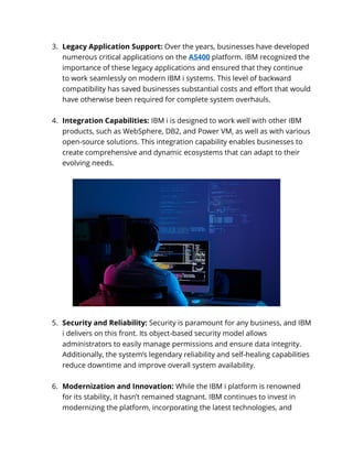 AS400 The Powerhouse of Enterprise Computing | PDF