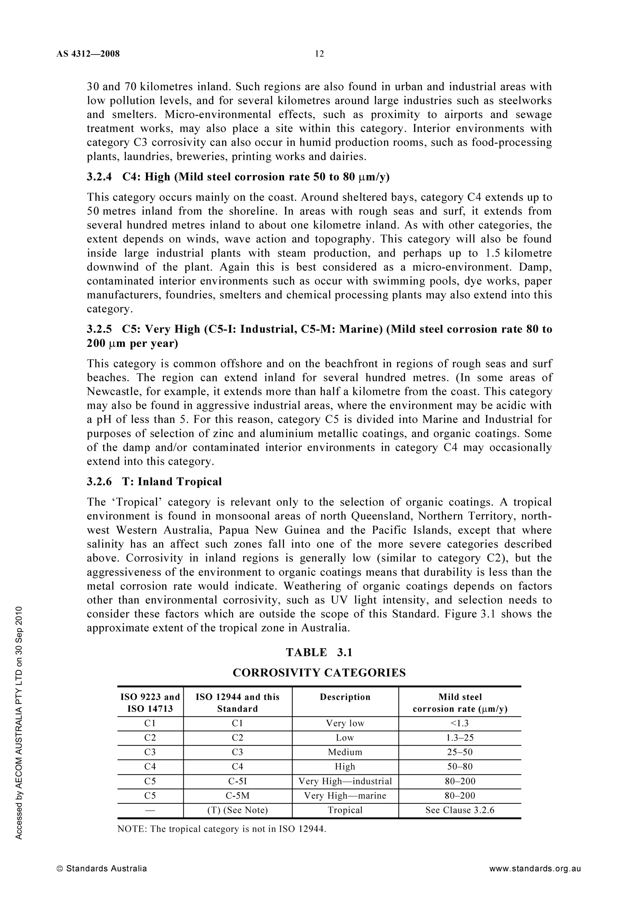As 4312; 2008 atmospheric corrosivity-zones-in-australia | PDF