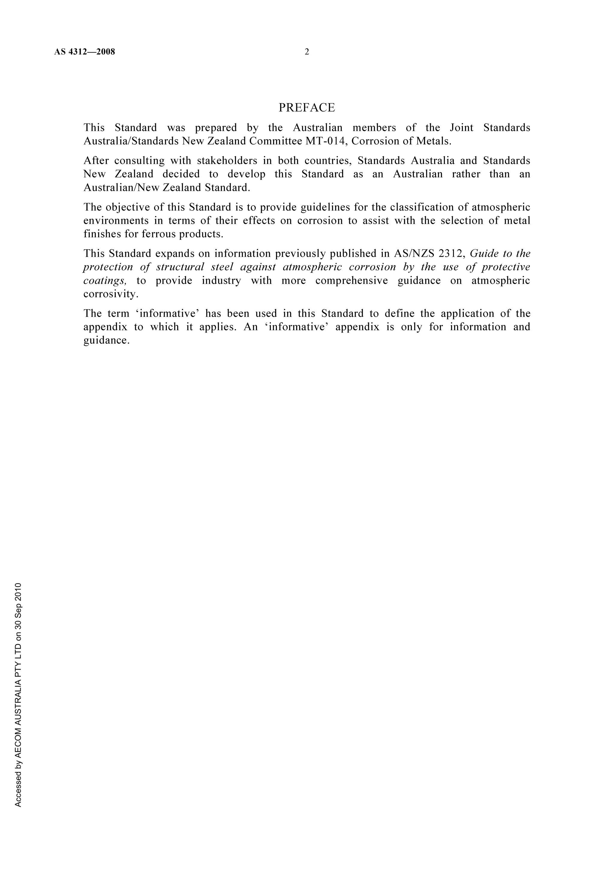 As 4312; 2008 atmospheric corrosivity-zones-in-australia | PDF
