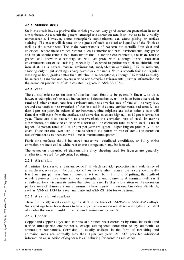 As 4312; 2008 atmospheric corrosivity-zones-in-australia | PDF