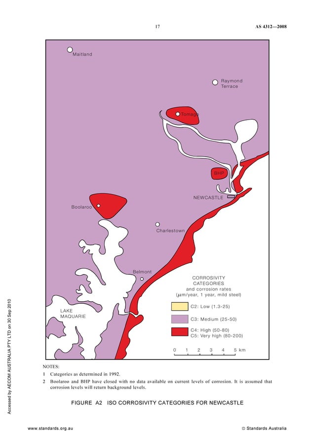 As 4312; 2008 atmospheric corrosivity-zones-in-australia | PDF