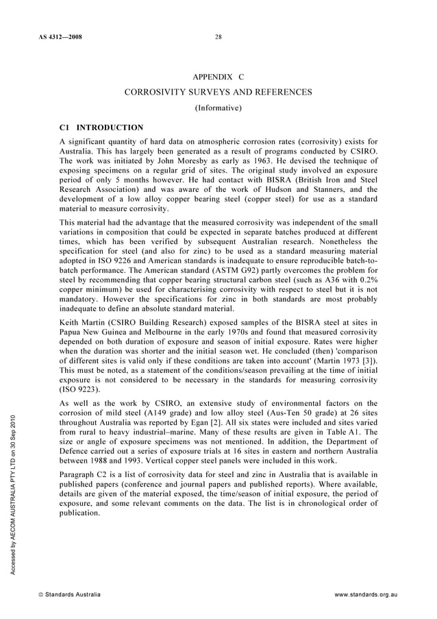 As 4312; 2008 atmospheric corrosivity-zones-in-australia | PDF