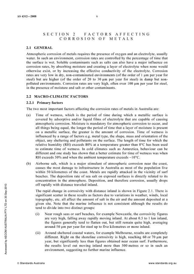As 4312; 2008 atmospheric corrosivity-zones-in-australia | PDF