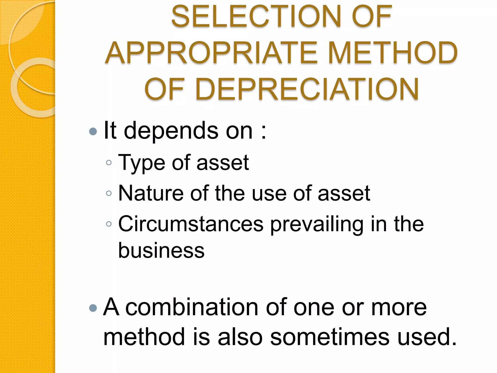 As – 6 Depreciation Accounting | PPTX