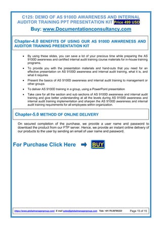 AS9100D Awareness & Auditor Training - PPT Presentation | PDF