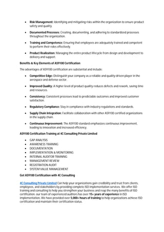 AS9100 Certification What You Need to Know.pdf | Business | Business and Finance