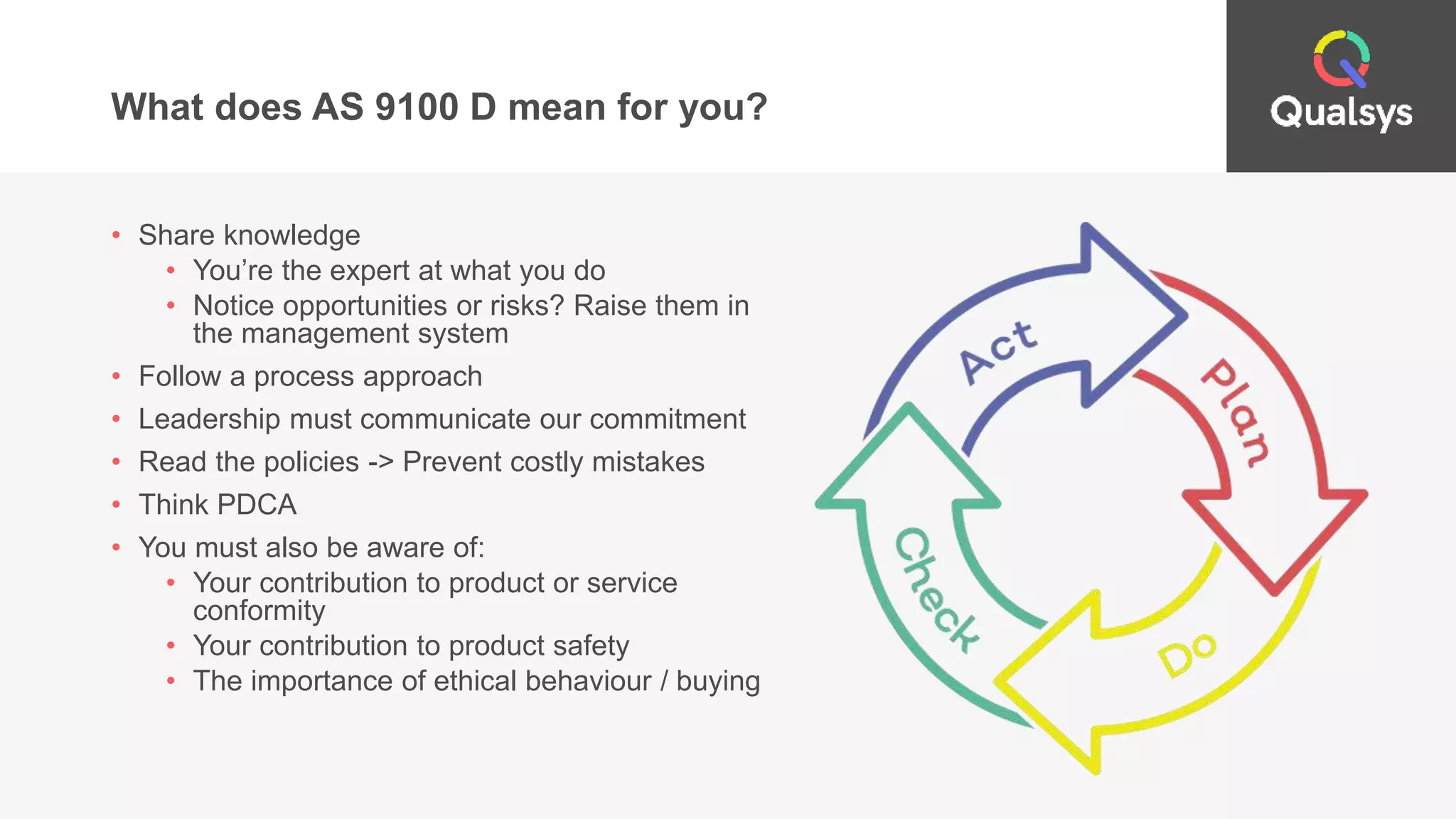 As 9100 D QMS Training Materials | PPTX