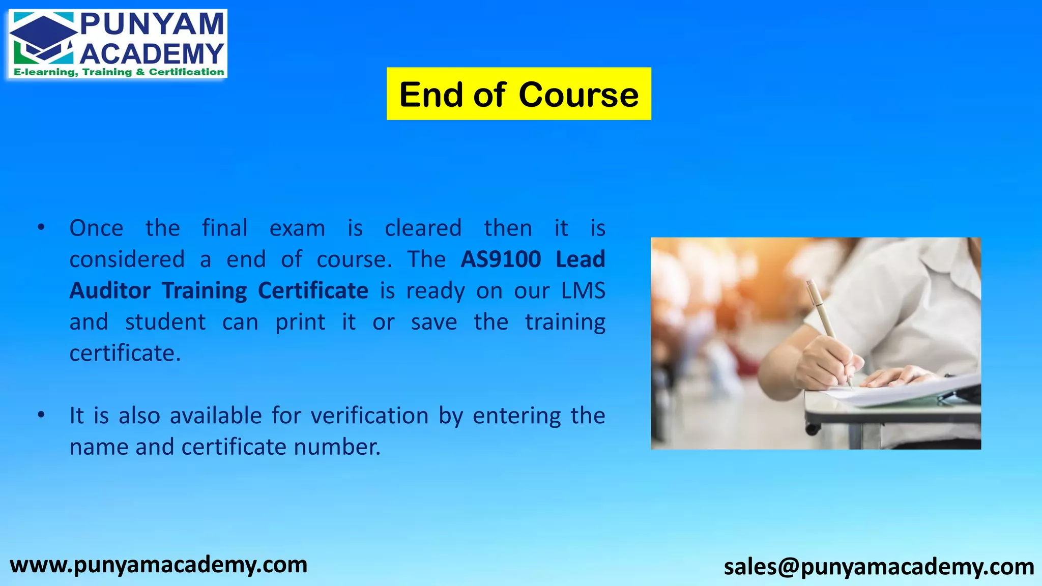 AS9100 Lead Auditor Training - Download Demo | PPT