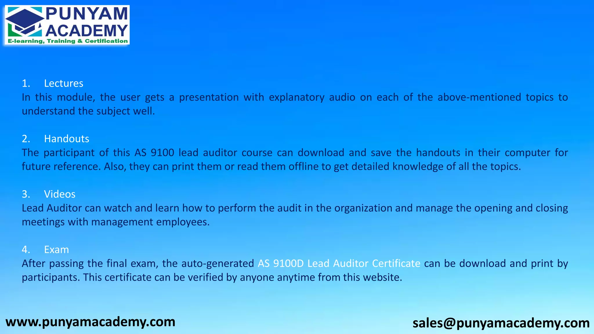 AS9100 Lead Auditor Training - Download Demo | PDF